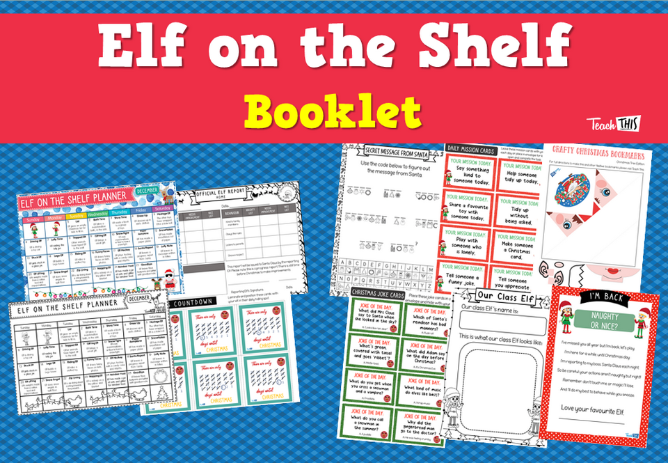Elf on the Shelf Booklet :: Teacher Resources and Classroom Games ...