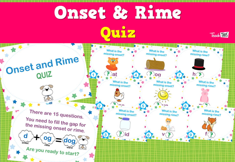 Onset & Rime Quiz :: Teacher Resources and Classroom Games :: Teach This