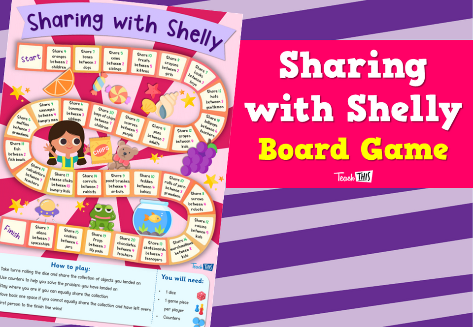 Sharing with Shelly Board Game :: Teacher Resources and Classroom Games ...