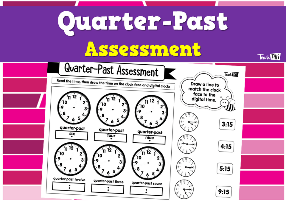 Quarter-Past - Assessment :: Teacher Resources and Classroom Games ...