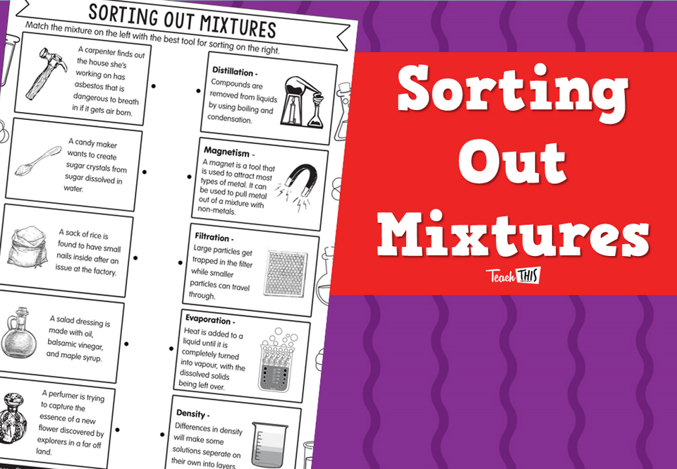 Sorting Out Mixtures :: Teacher Resources and Classroom Games :: Teach This