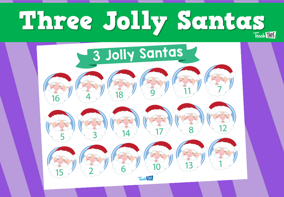 Three Jolly Santas :: Teacher Resources and Classroom Games :: Teach This