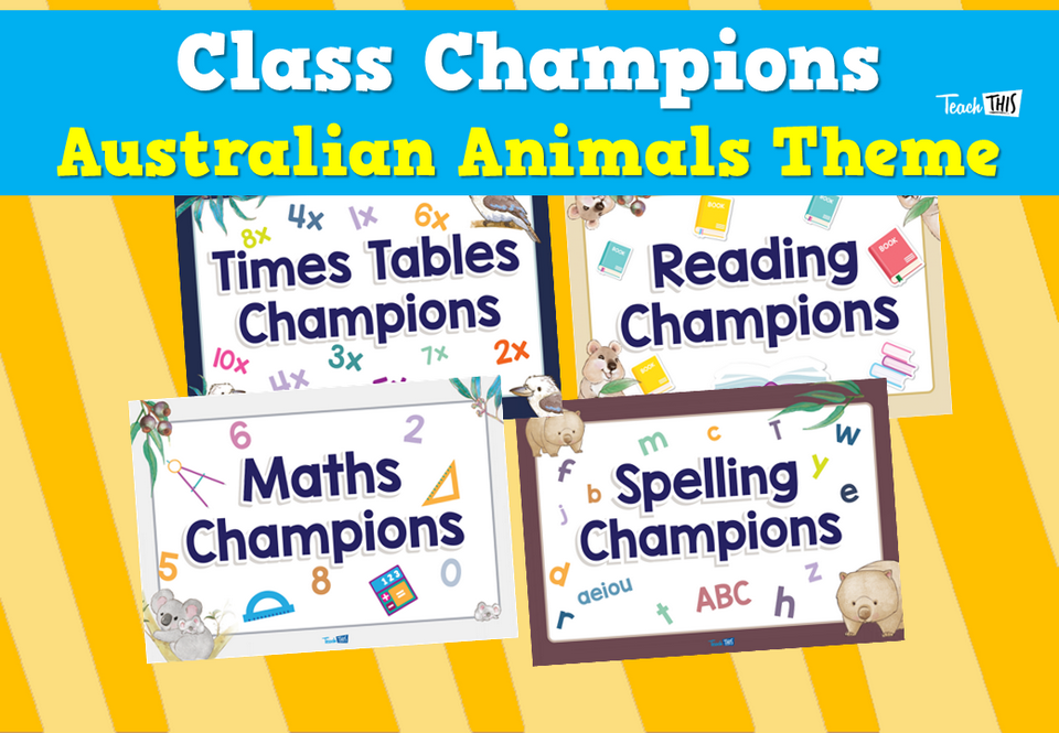 Class Champions - Australian Animals Theme :: Teacher Resources and ...