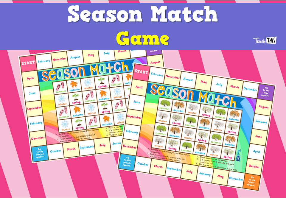 Season Match Game :: Teacher Resources and Classroom Games :: Teach This