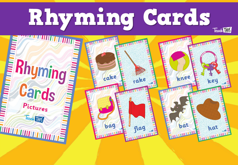 Rhyming Cards :: Teacher Resources and Classroom Games :: Teach This