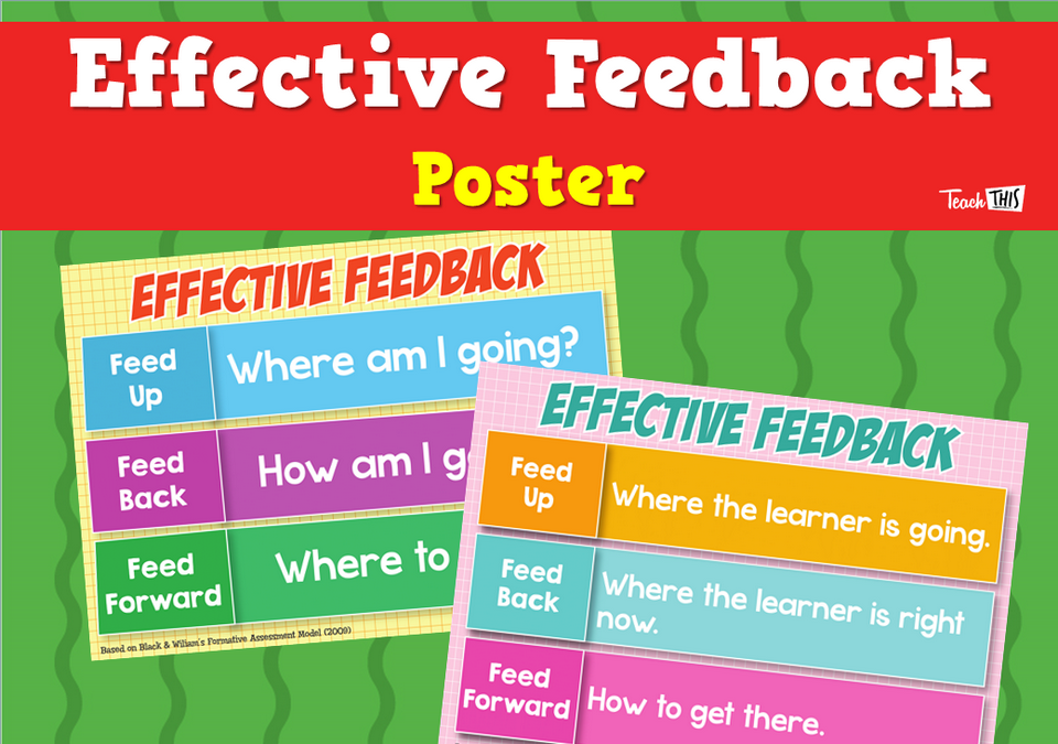 Effective Feedback Poster :: Teacher Resources and Classroom Games ...