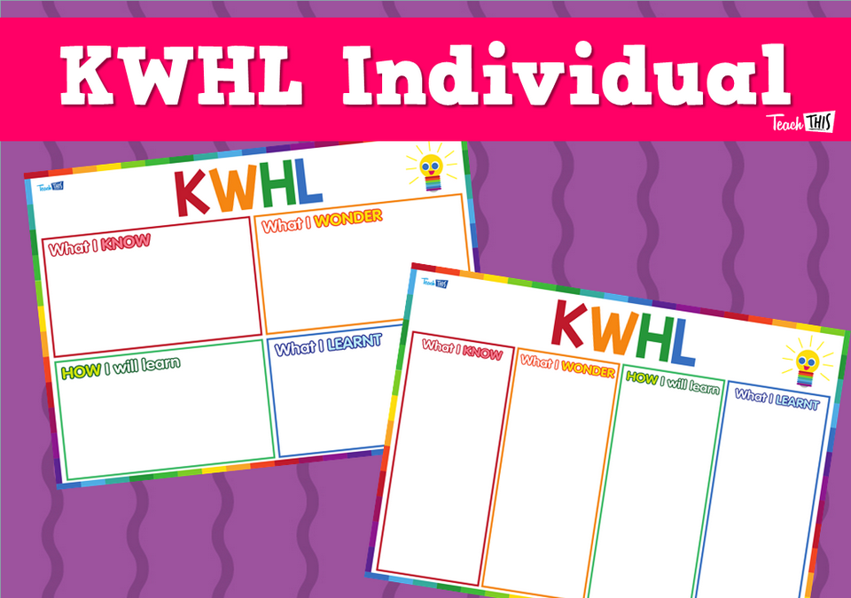 KWHL Individual :: Teacher Resources and Classroom Games :: Teach This