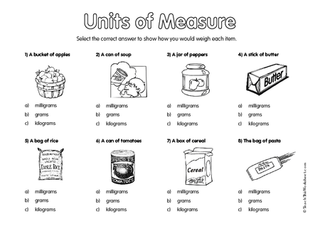 Units of Measure - Weight :: Teacher Resources and Classroom Games ...