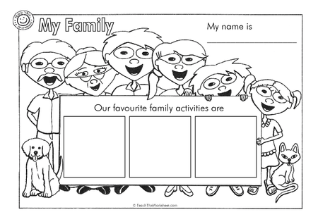 My Favourite Family Activities :: Teacher Resources and Classroom Games ...