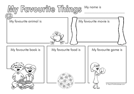 My Favorite Things Worksheets WorksheetsGO, 51% OFF