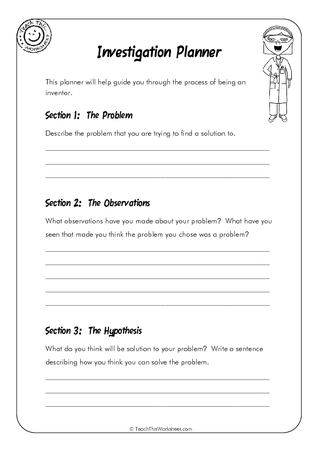 Science Investigation Planner :: Teacher Resources and Classroom Games ...