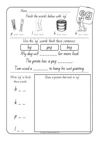 Word Families - eg - NZ Print :: Teacher Resources and Classroom Games ...