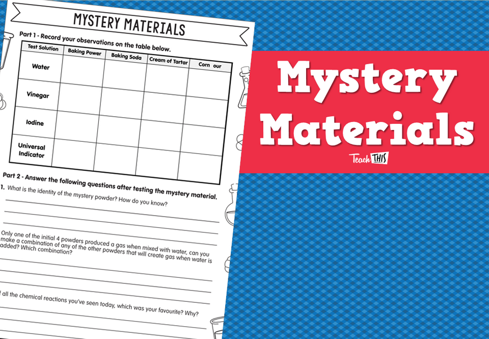 Mystery Materials :: Teacher Resources and Classroom Games :: Teach This