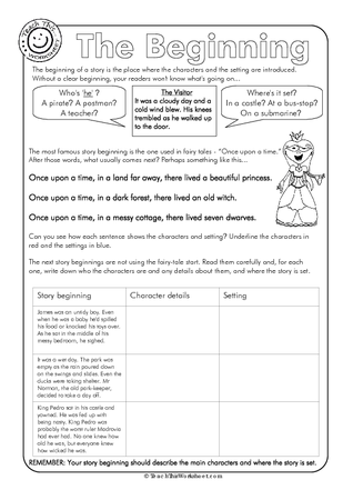 Narrative Texts - #14 The Beginning :: Teacher Resources and Classroom ...