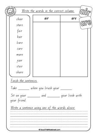 AIR and ARE - VIC Print (6 pg) :: Teacher Resources and Classroom Games ...