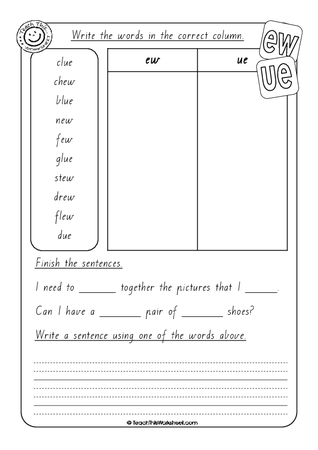 EW and UE - VIC Print (5 pg) :: Teacher Resources and Classroom Games ...