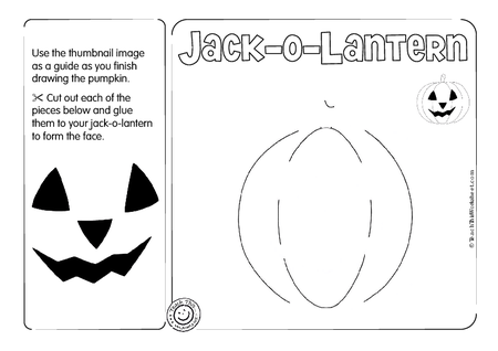 Halloween Jack-o-Lantern :: Teacher Resources and Classroom Games ...