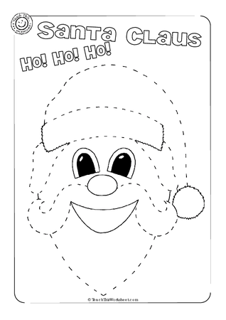 Santa Claus dot tracing :: Teacher Resources and Classroom Games ...