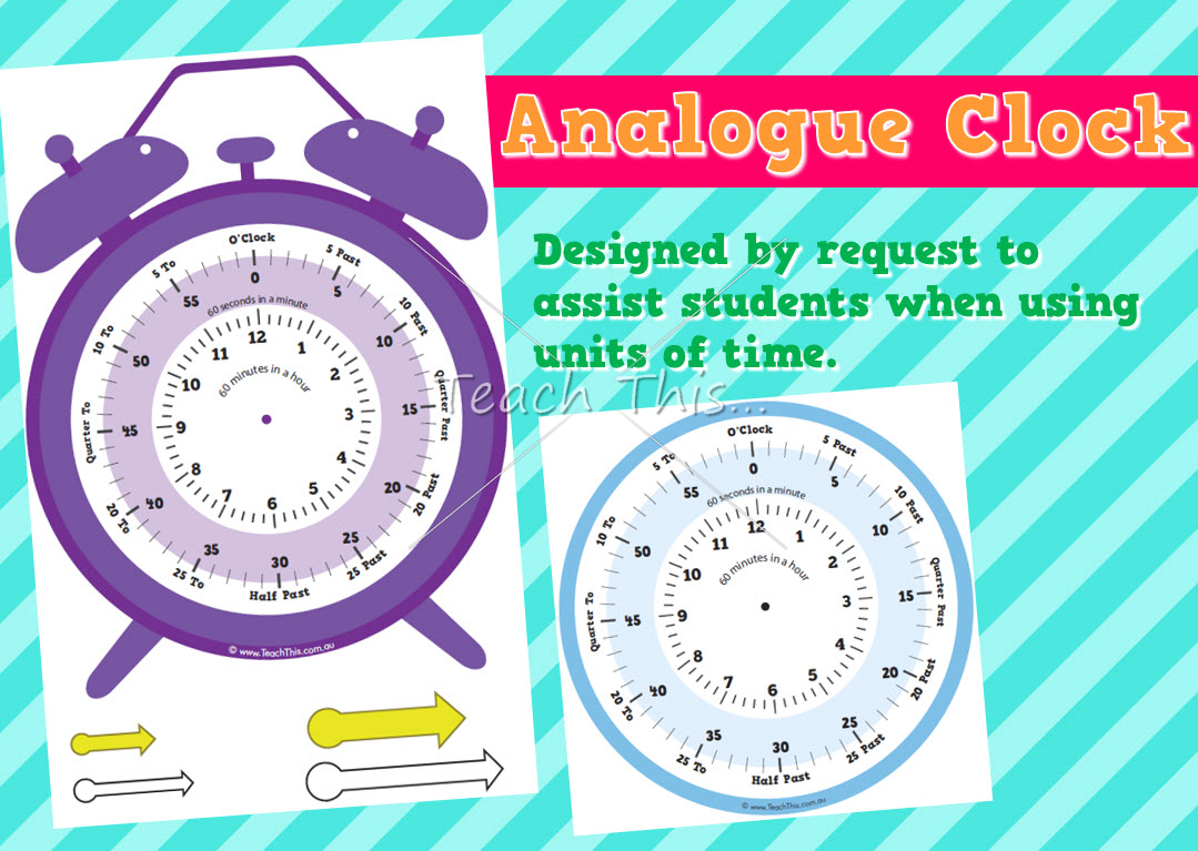 Clock - Analogue :: Teacher Resources and Classroom Games :: Teach This