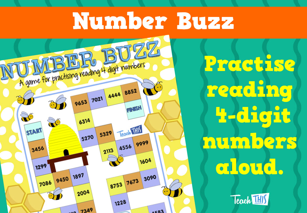 Number Buzz - Reading 4 Digit Numbers :: Teacher Resources and ...