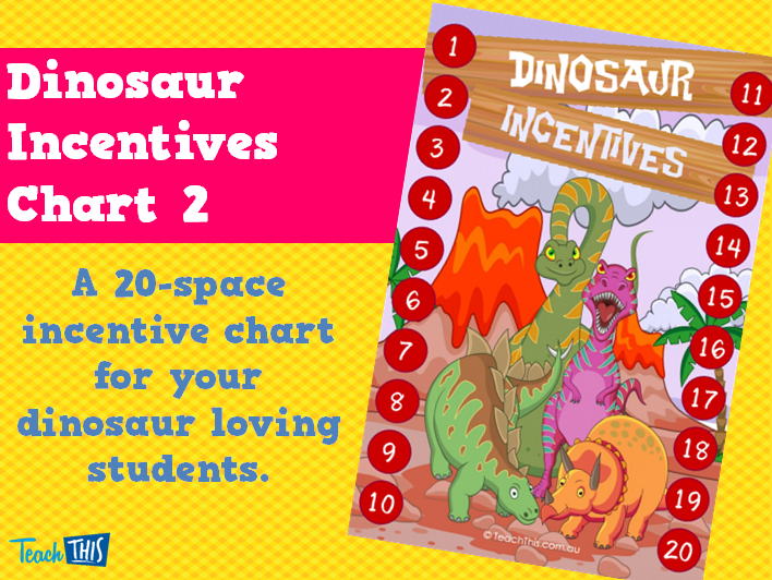 Dinosaur Incentives Chart 2 :: Teacher Resources and Classroom Games ...
