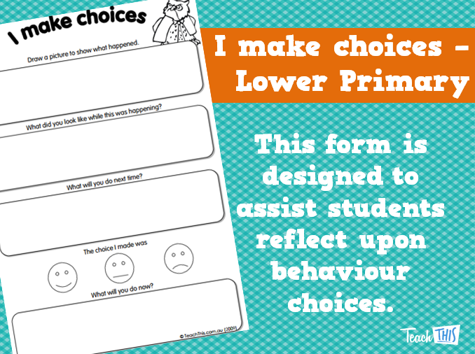 I make choices - Lower Primary :: Teacher Resources and Classroom Games ...