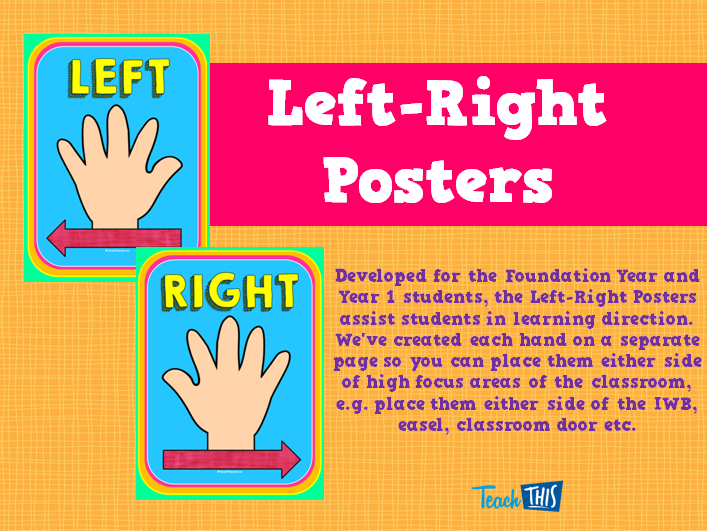 Left-Right Posters :: Teacher Resources and Classroom Games :: Teach This
