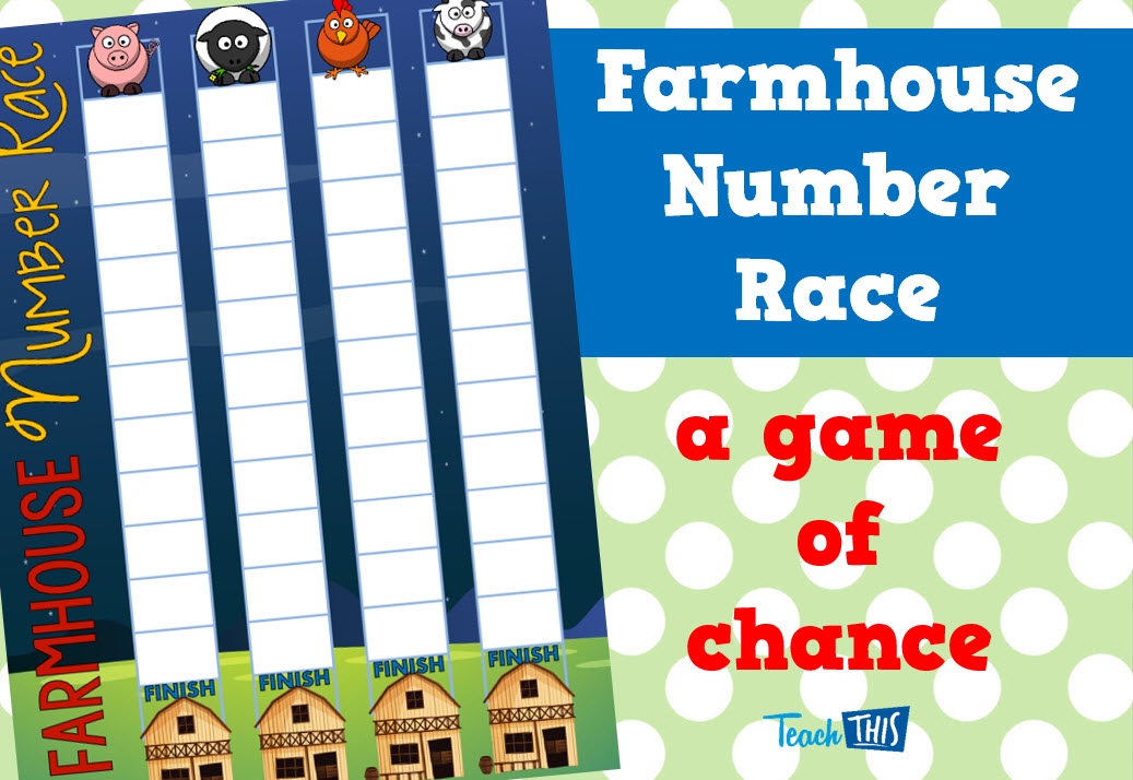 Farmhouse Number Race Game - A game of chance :: Teacher Resources and ...
