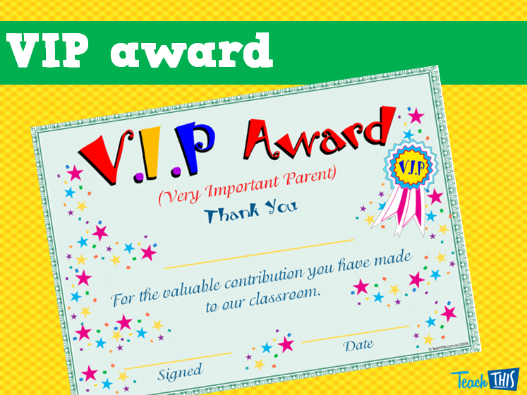 VIP award :: Teacher Resources and Classroom Games :: Teach This