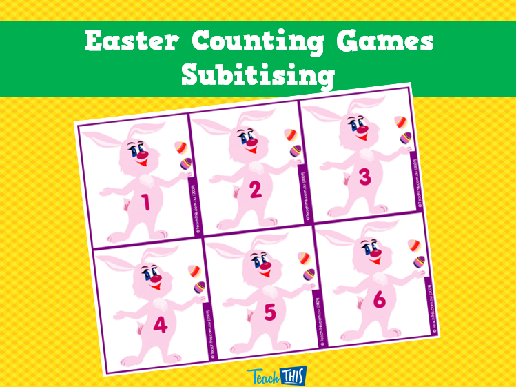 Easter Counting Games Subitising :: Teacher Resources and Classroom ...
