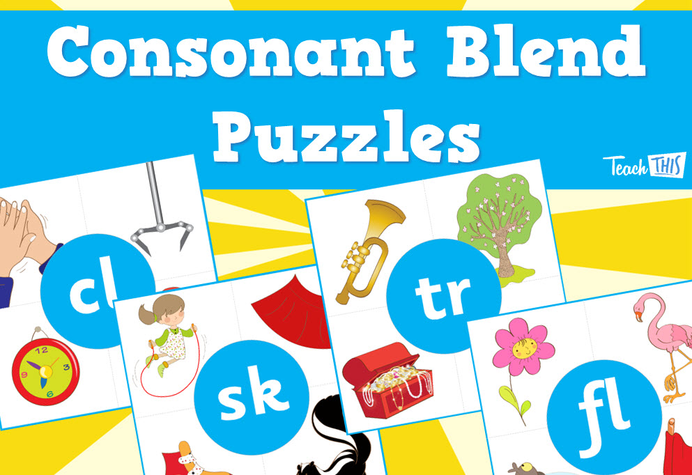 Consonant Blend Puzzles :: Teacher Resources and Classroom Games ...