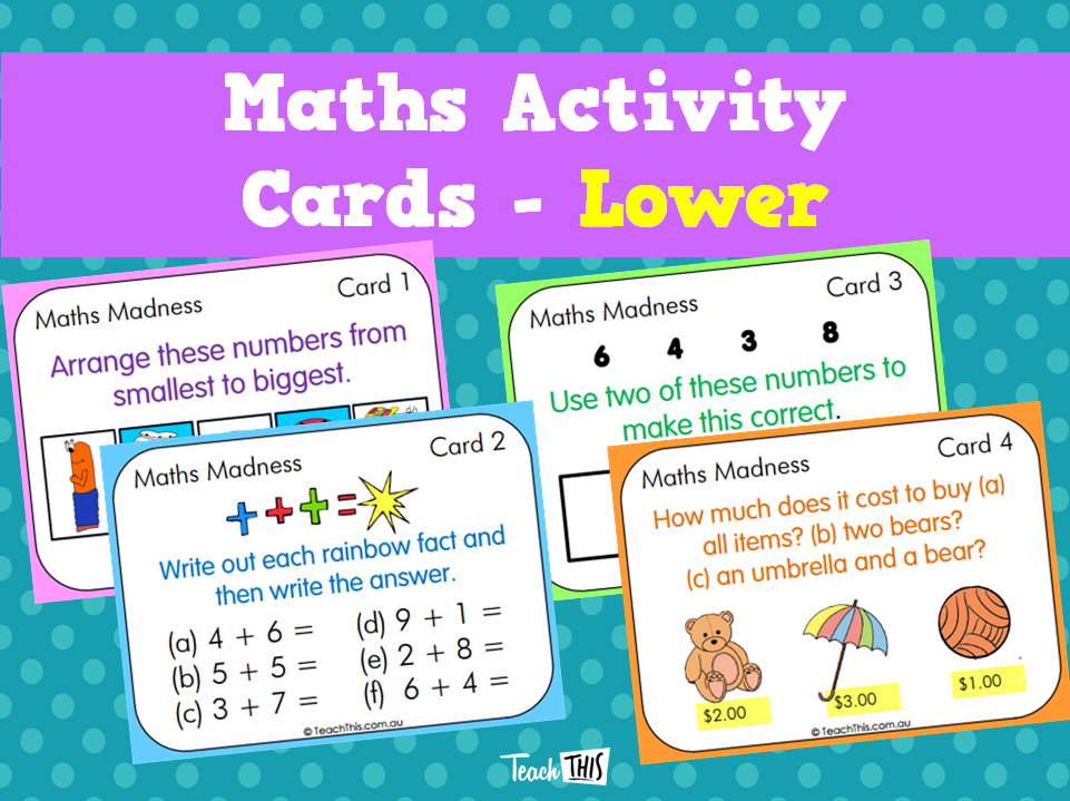 Maths Activity Cards - Lower :: Teacher Resources and Classroom Games ...