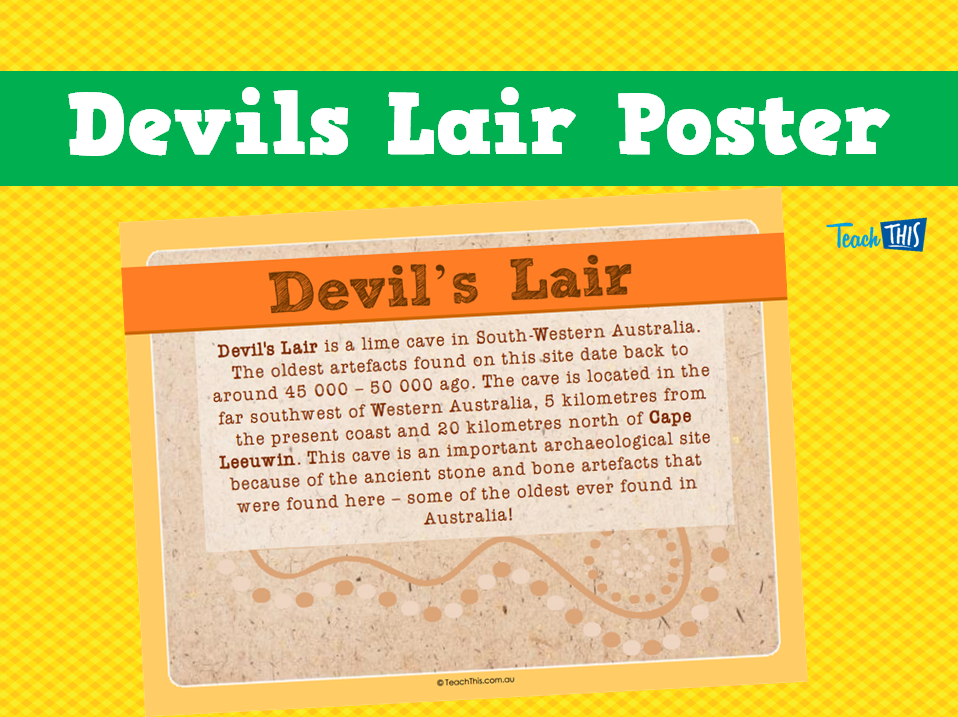 Devils Lair Poster :: Teacher Resources and Classroom Games :: Teach This