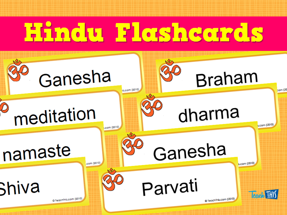 Hindu Flashcards :: Teacher Resources and Classroom Games :: Teach This