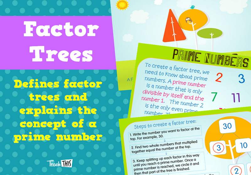 Factor Trees :: Teacher Resources and Classroom Games :: Teach This