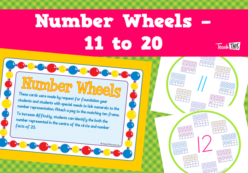 Number Wheels - 11 to 20 :: Teacher Resources and Classroom Games ...