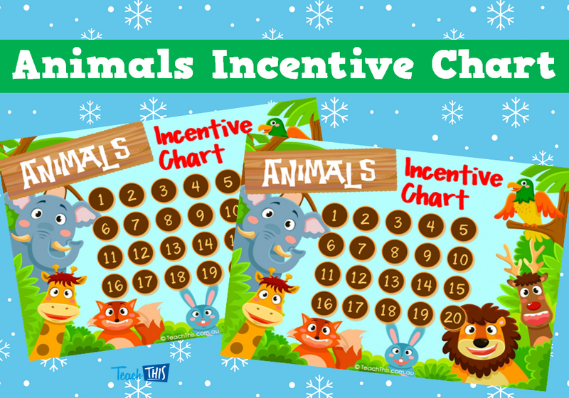 Animals Incentive Chart :: Teacher Resources and Classroom Games ...