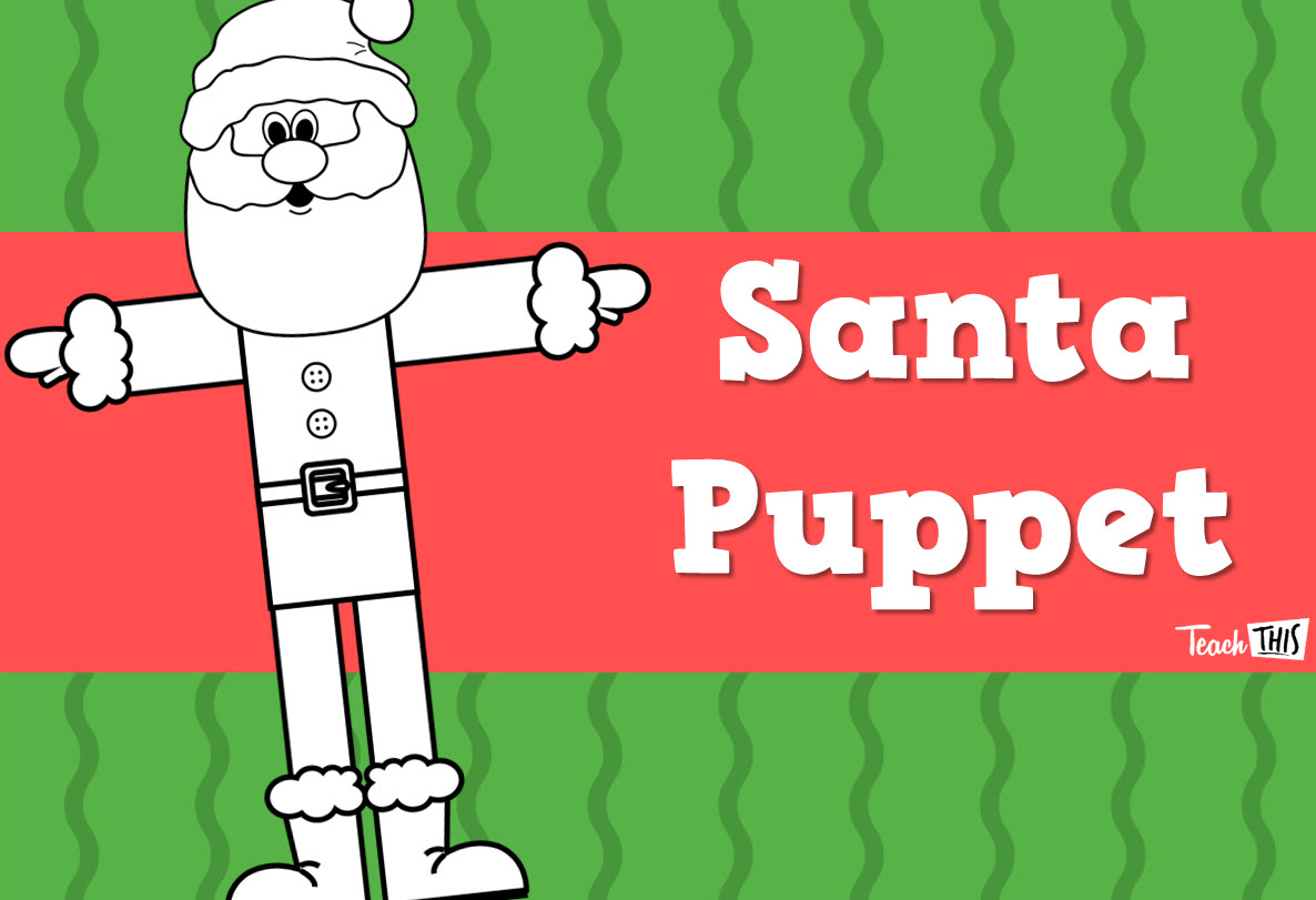Santa Puppet :: Teacher Resources and Classroom Games :: Teach This