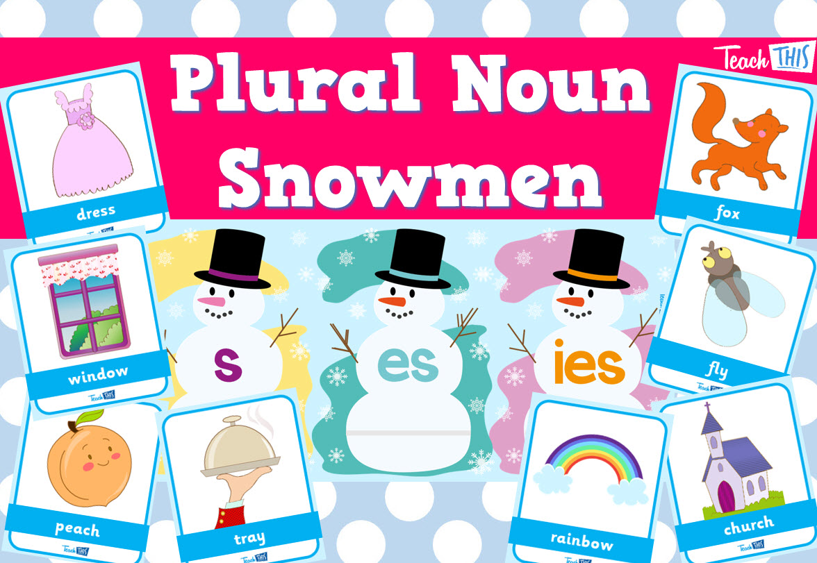 Plural Noun Snowmen :: Teacher Resources and Classroom Games :: Teach This
