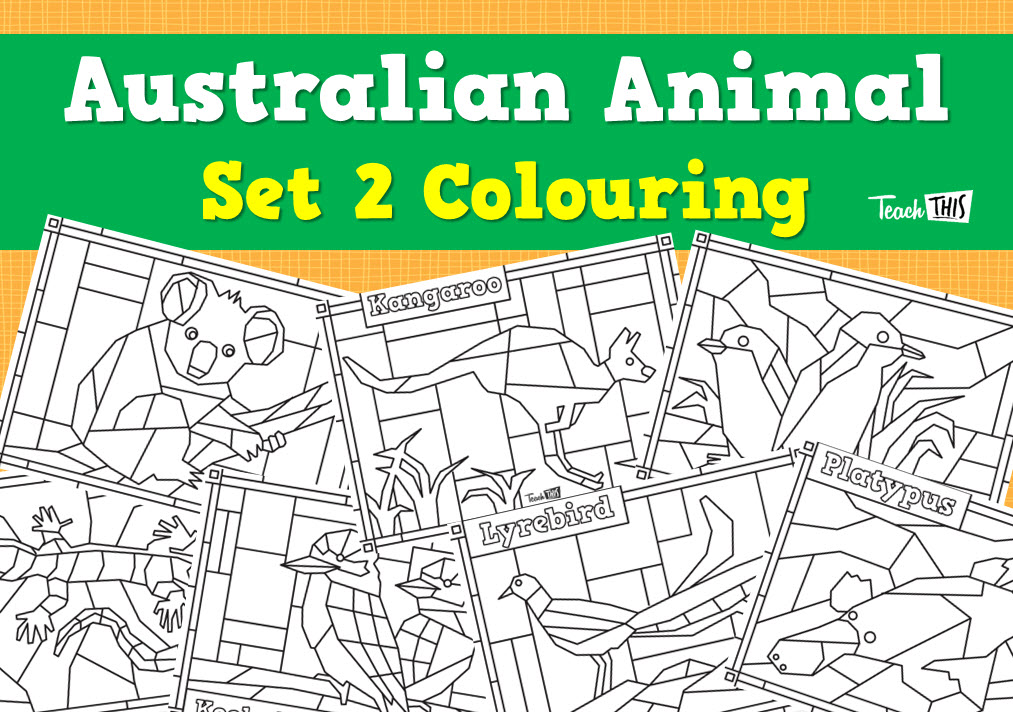 Australian Animal Colouring - Set 2 :: Teacher Resources and Classroom ...