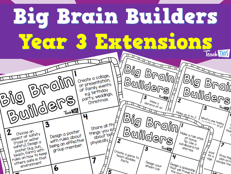 Big Brain Builders - Year 3 - Extensions :: Teacher Resources and ...
