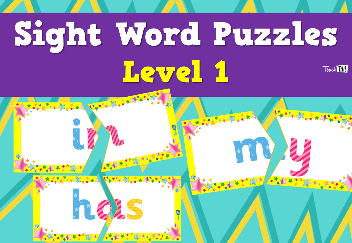 Sight Word Puzzles - Lvl 1 :: Teacher Resources and Classroom Games ...