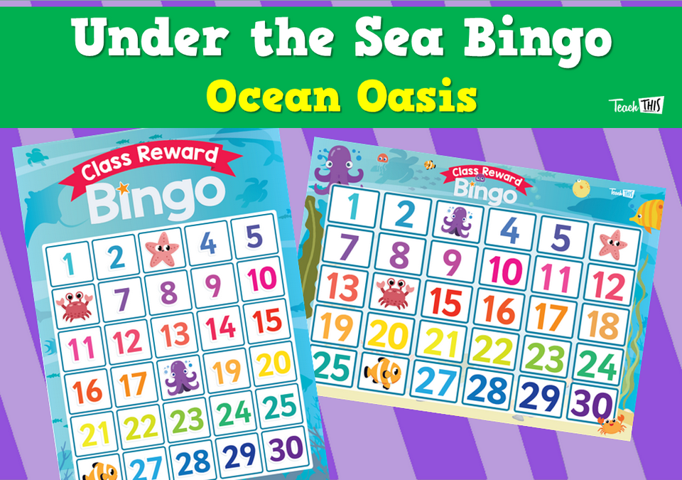 Under the Sea Bingo - Ocean Oasis :: Teacher Resources and Classroom ...