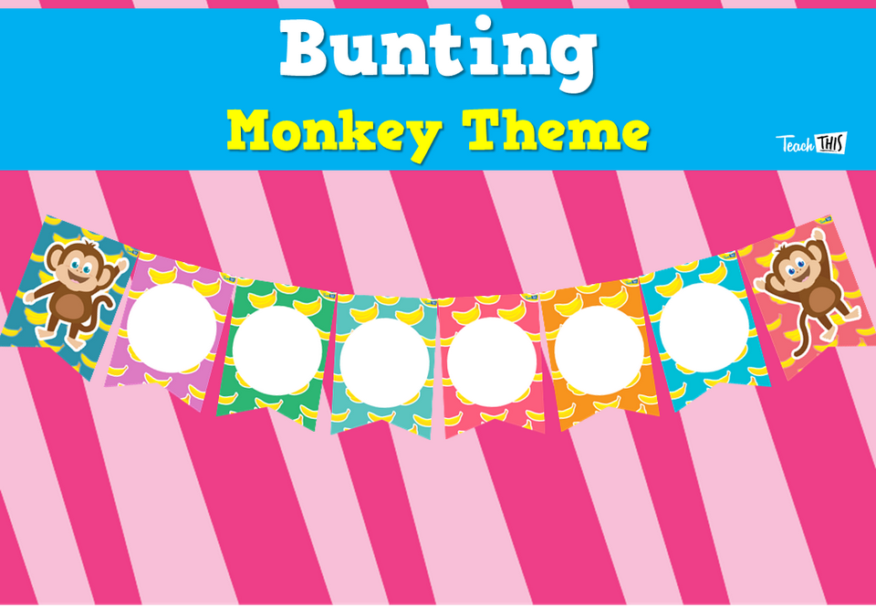 Bunting - Monkey Theme :: Teacher Resources and Classroom Games ...