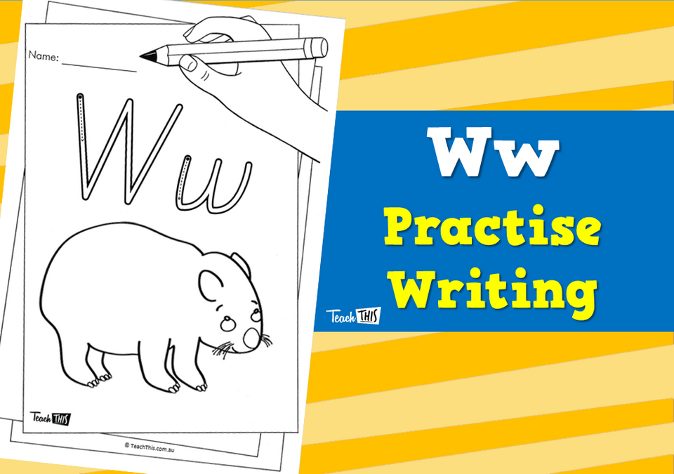 Ww - Practise Writing :: Teacher Resources and Classroom Games :: Teach ...