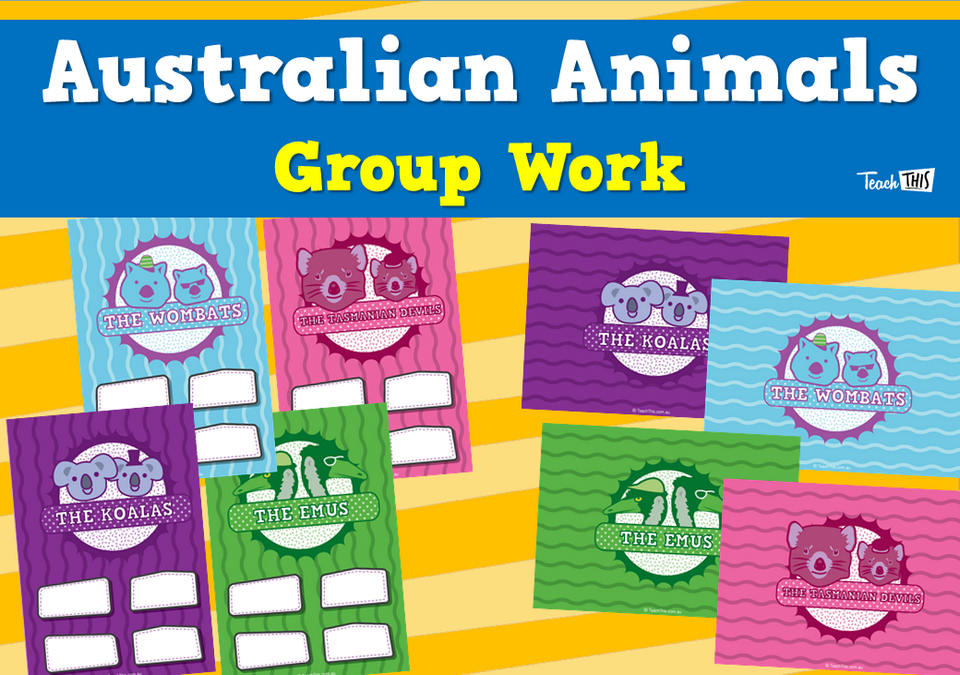 Australian Animals - Group Work :: Teacher Resources and Classroom ...