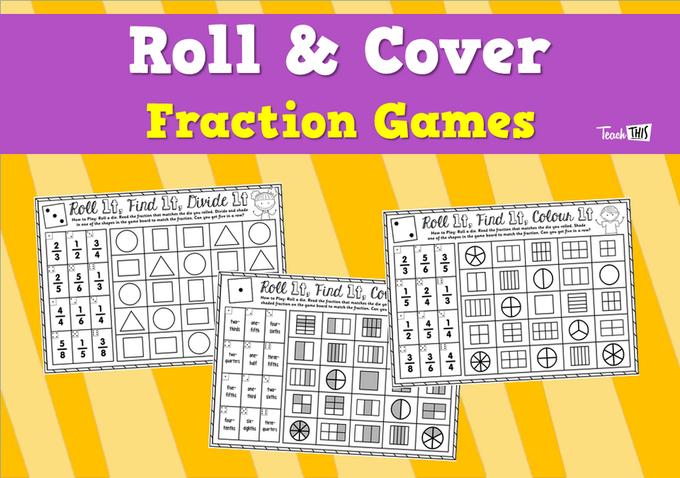 Roll & Cover - Fraction Games :: Teacher Resources and Classroom Games ...