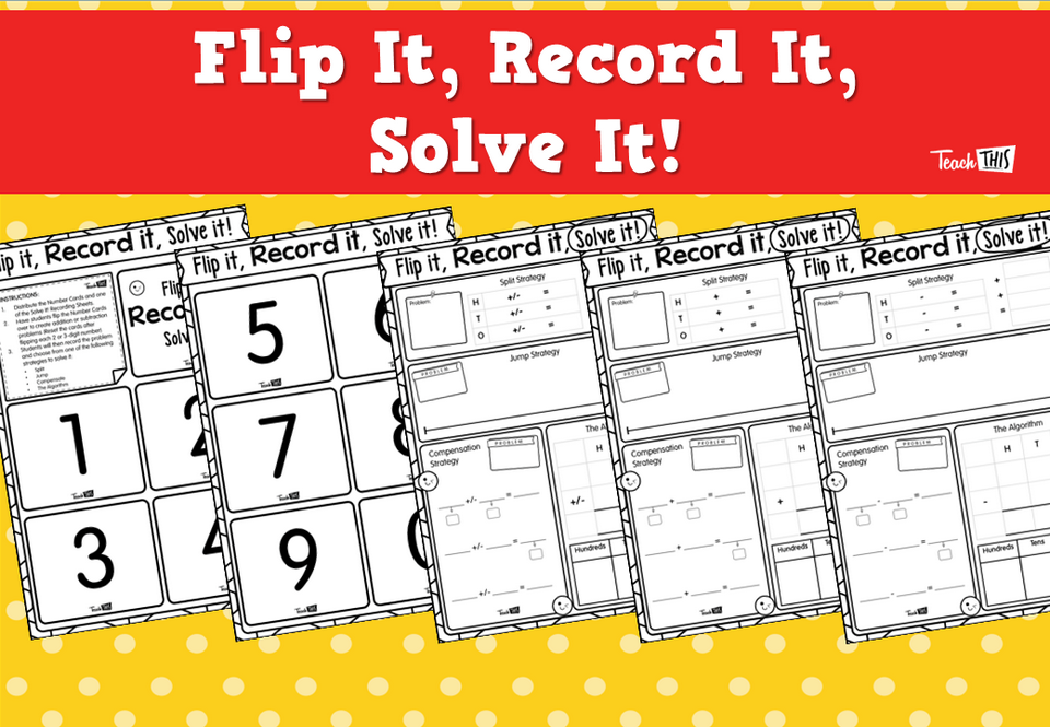 Flip It, Record It, Solve It! :: Teacher Resources and Classroom Games ...