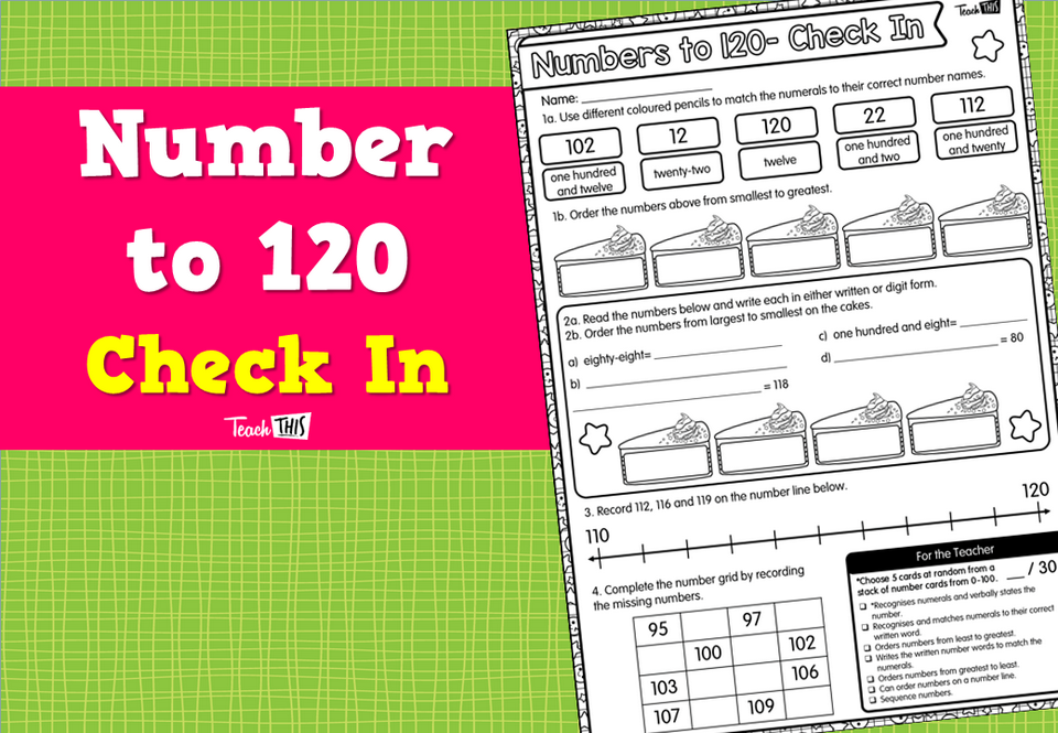 Number to 120- Check In :: Teacher Resources and Classroom Games ...