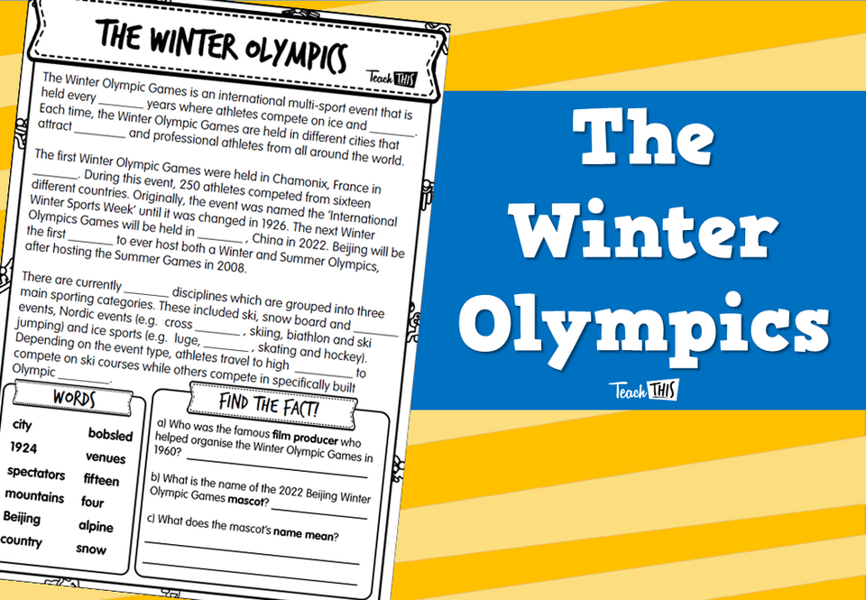 The Winter Olympics :: Teacher Resources and Classroom Games :: Teach This